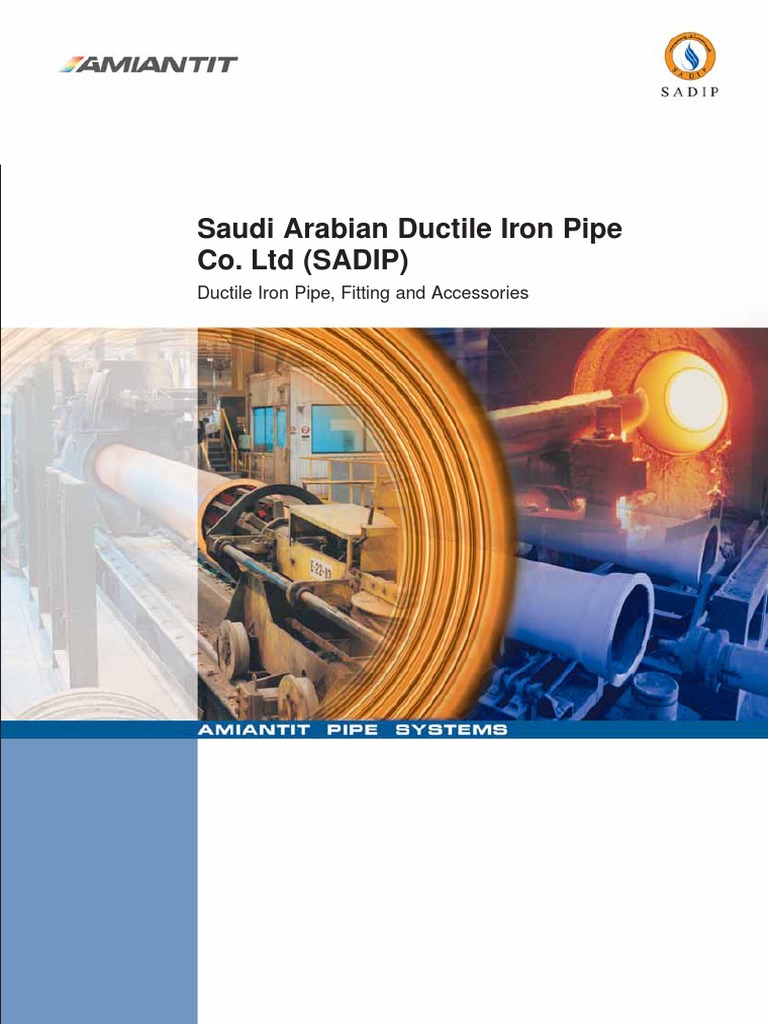SADIP Ductile Iron Pipe Overview | PDF | Pipe (Fluid Conveyance ...