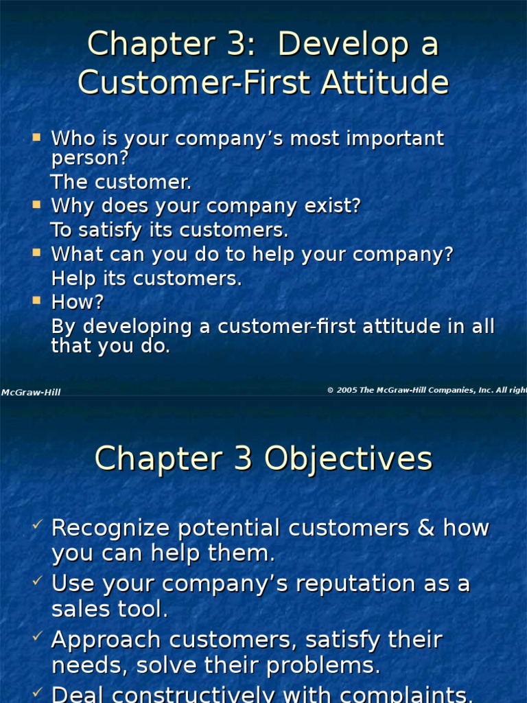 Chapter 3: Develop A Customer-First Attitude | PDF | Advertising | Brand