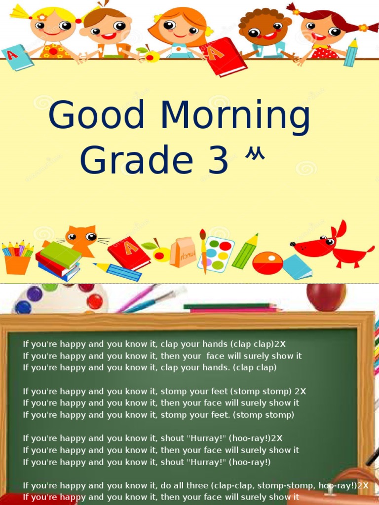 Good Morning Grade 3 | PDF | Cognition
