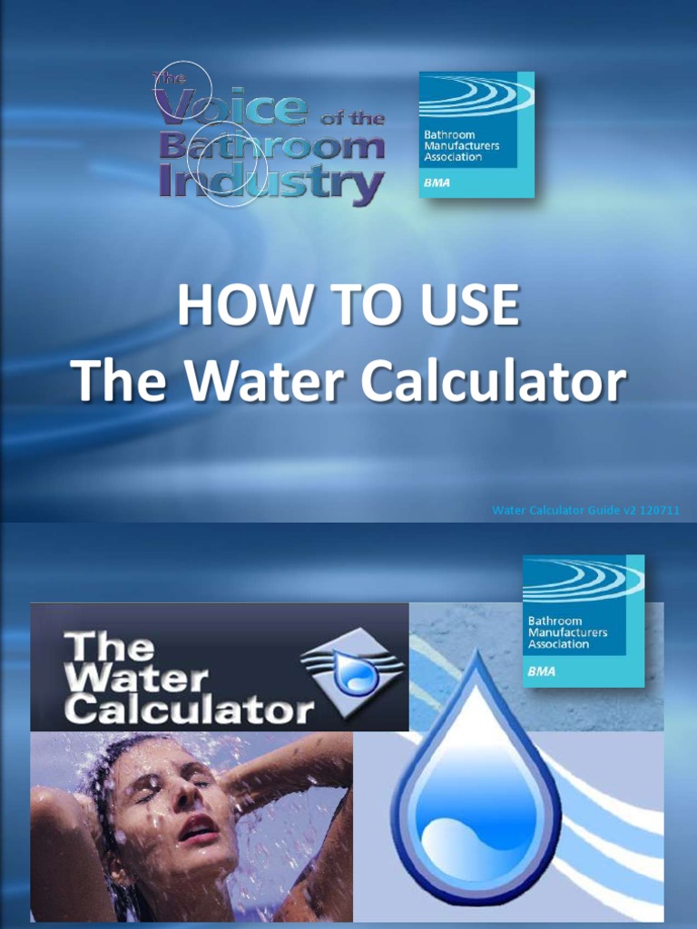 How To Use The Water Calculator | PDF | Databases | Computing