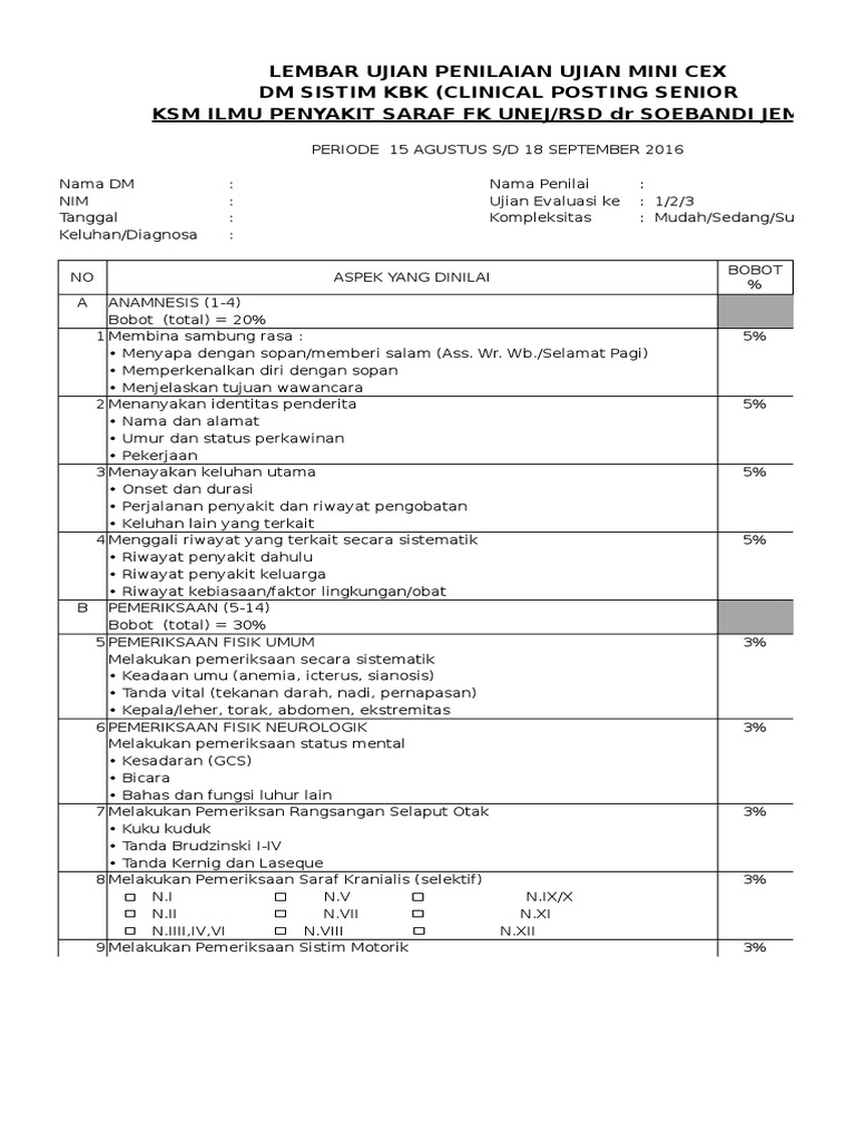 Mini Cex Pdf