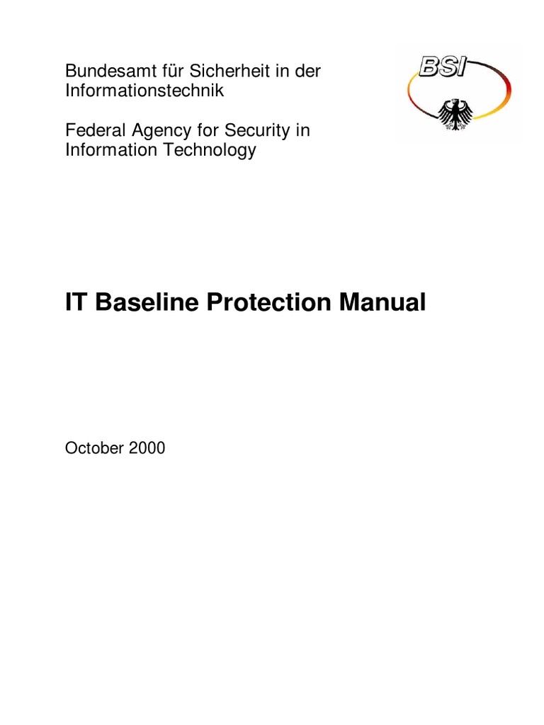 IT Baseline Protection Manual PDF | PDF | Computer Security | Security