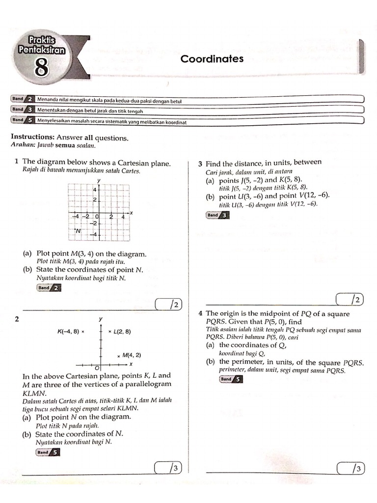 Math Form 2 Chap 8 Exercise | PDF