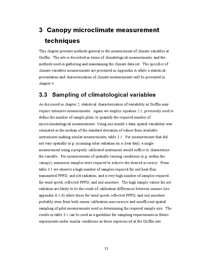 3 Canopy microclimate measurement techniques | PDF | Battery Charger ...