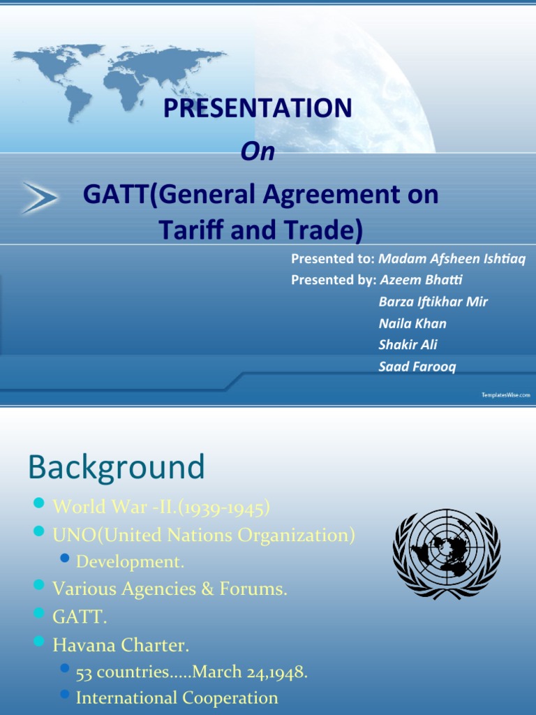 Overview of GATT and Its Impact | PDF | International Trade | General ...