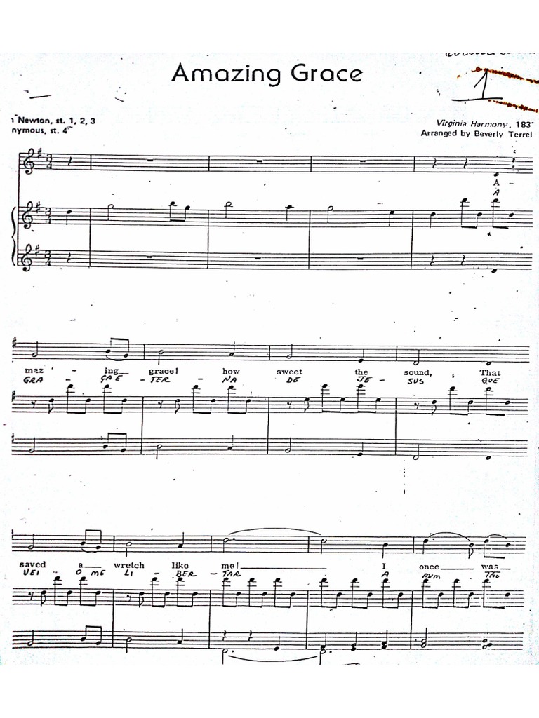 Amazing Grace (Voz) | PDF