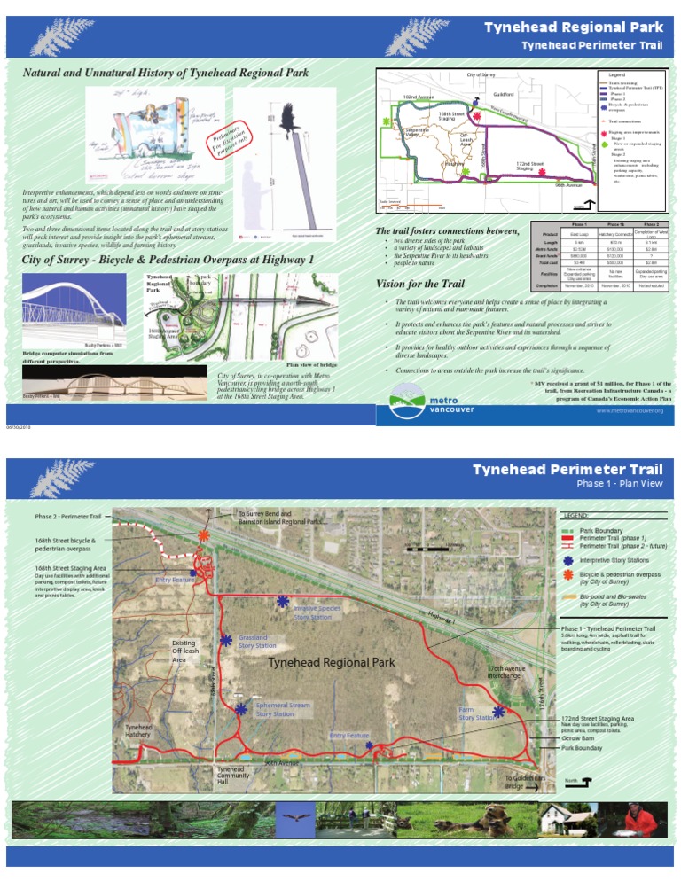 Tynehead Perimeter Trail Brochure | PDF | Trail | Parks