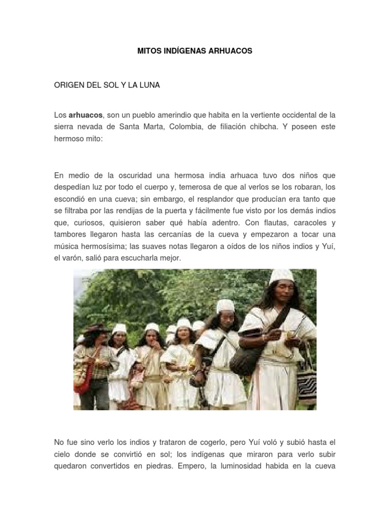 Mitos Indigenas Arhuacos | PDF