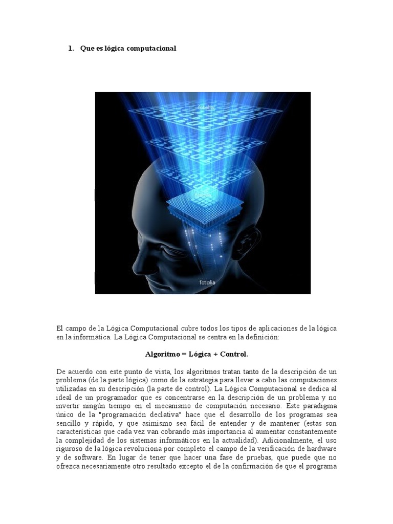 Que Es Lógica Computacional | PDF | Algoritmos | Programación de ...