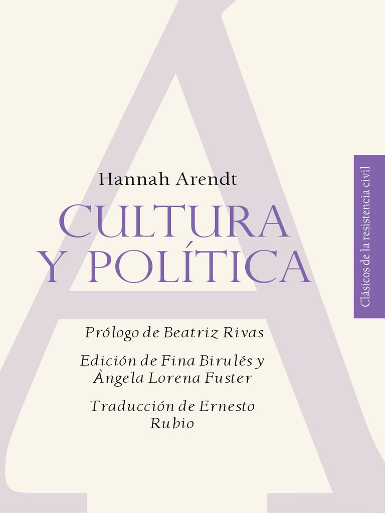 Hannah Arendt PDF | PDF | Hannah Arendt | Filosofía