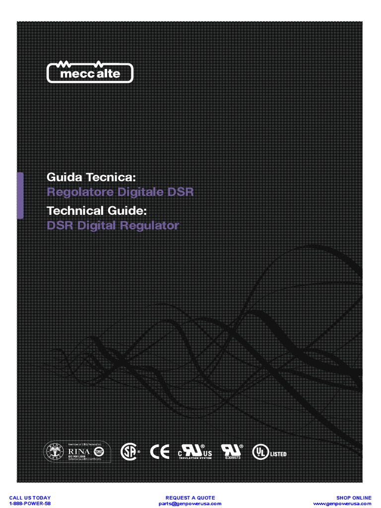 Manual Mecc Alte Avr DSR | PDF | Amplifier | Computer Network