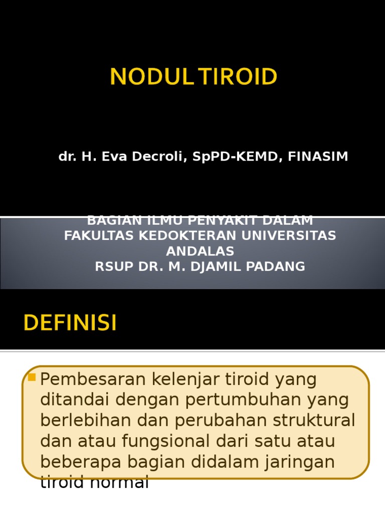 Nodul Tiroid Kuliah | PDF