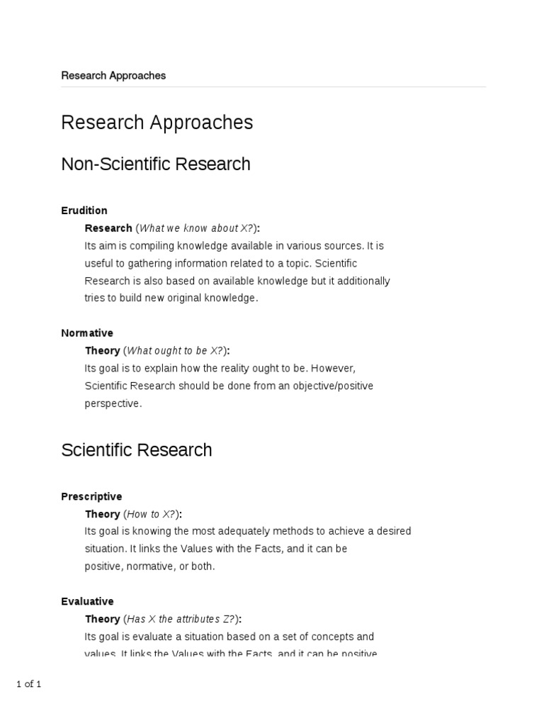Research Approach | PDF Research Approach | PDF