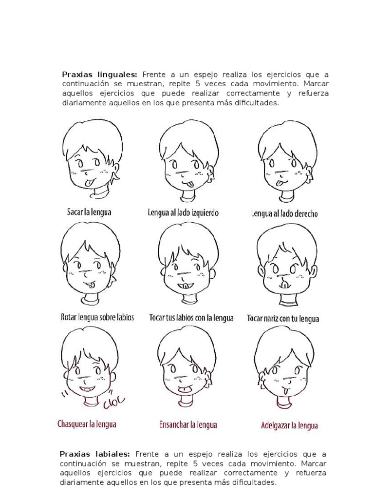 Praxias Labiales y Linguales