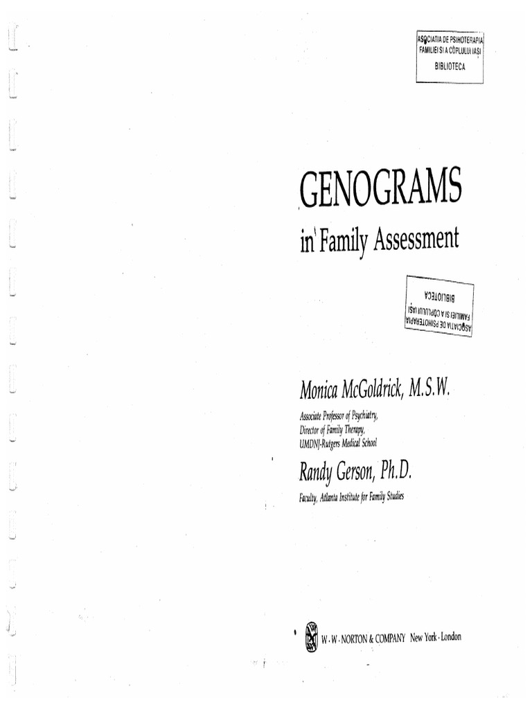 Genograms in Family Assessment-Monica McGoldrick