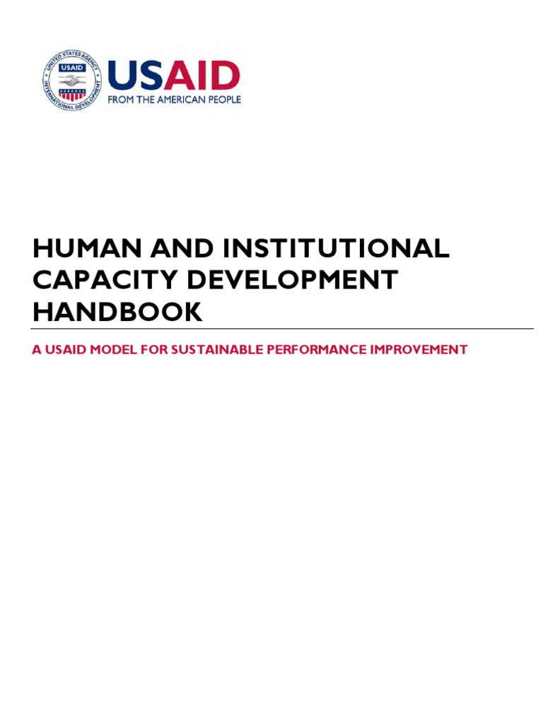 HICD Handbook for USAID Performance Improvement | PDF | Capacity ...