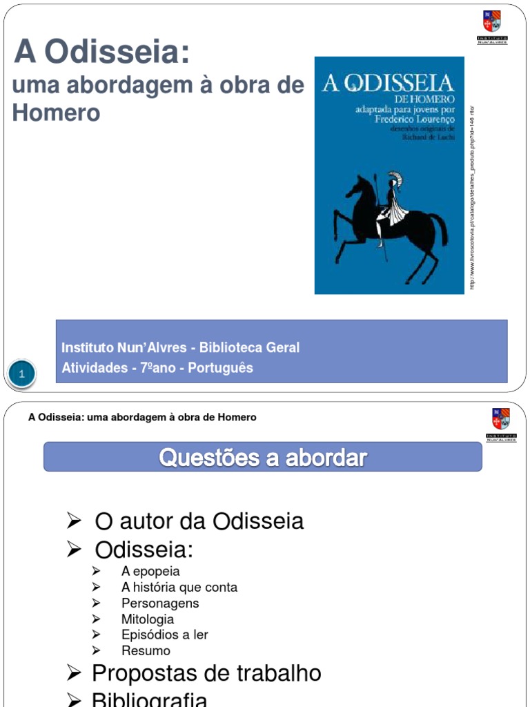 Odisseia - Uma Abordagem À Obra de Homero | PDF | Ulisses | Odisseia