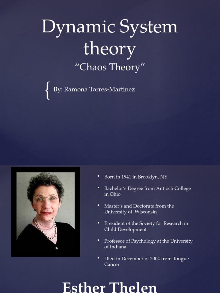 Tribute to Esther Thelen's Theory | PDF | Developmental Psychology ...