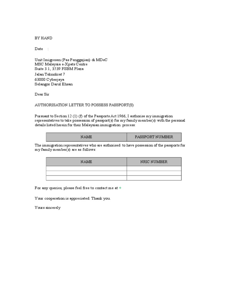 Pa Letter | PDF | Government And Personhood | Malaysia