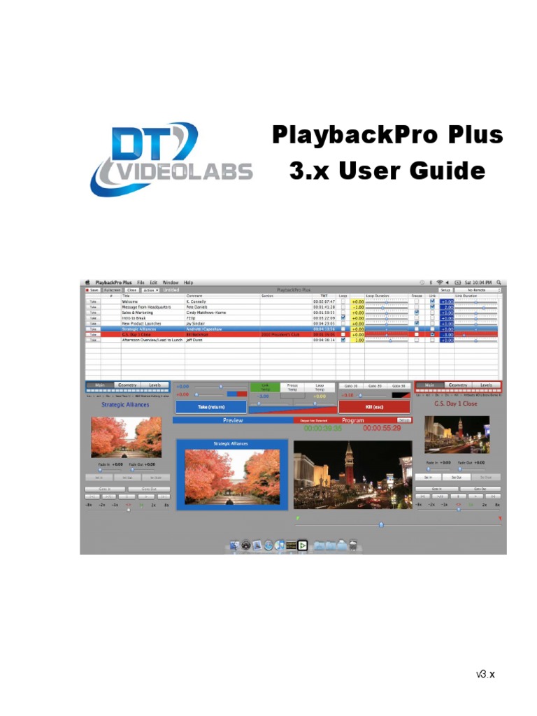 PlaybackPro Plus 3.x User Guide | PDF | Computer Network | Mac Os