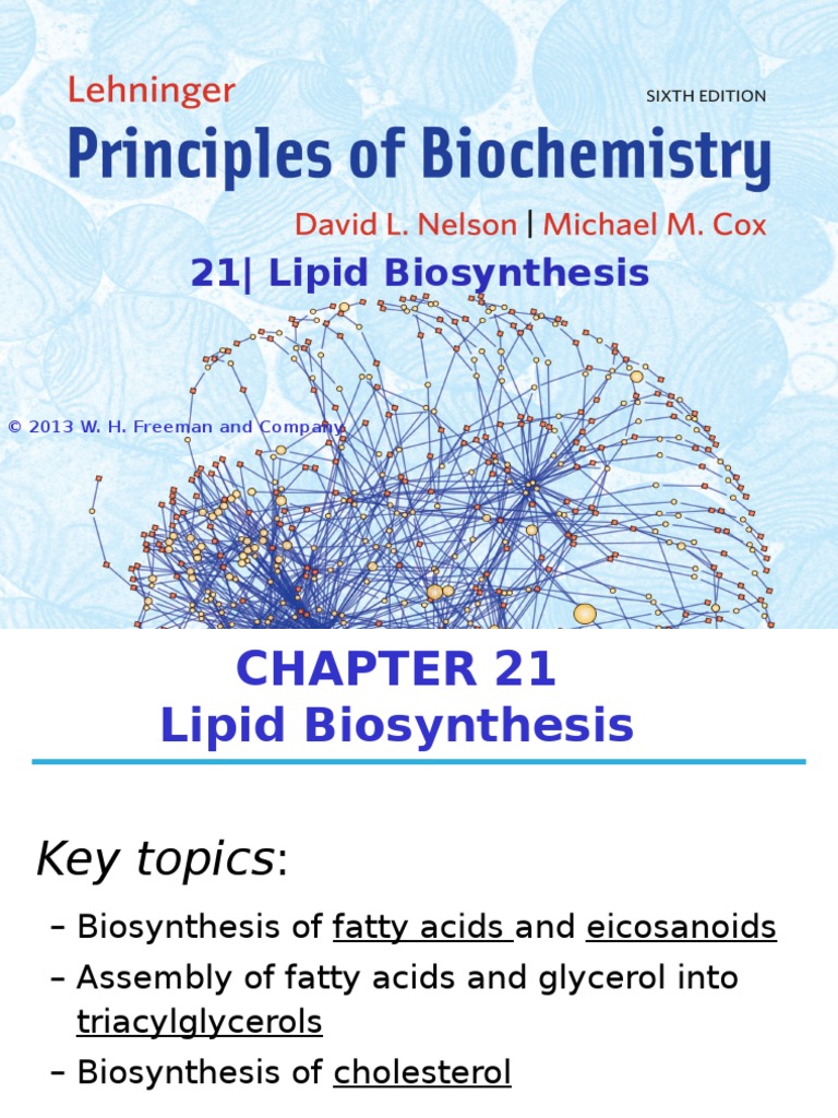 Lipid Biosynthesis | PDF | Lipoprotein | Cholesterol