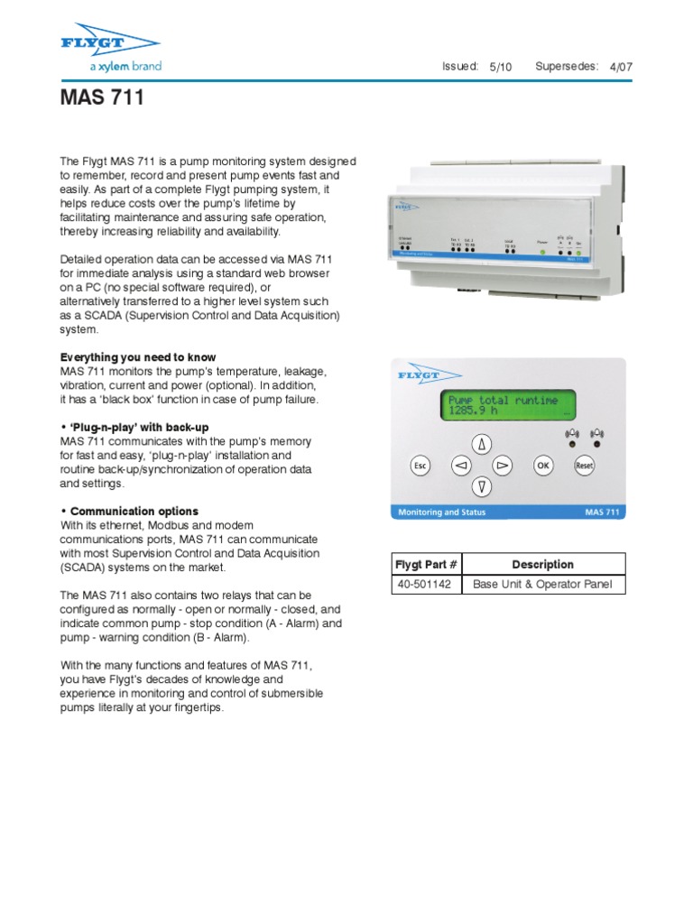 MAS 711 Technical Data | Electrical Wiring | Electromagnetic Interference