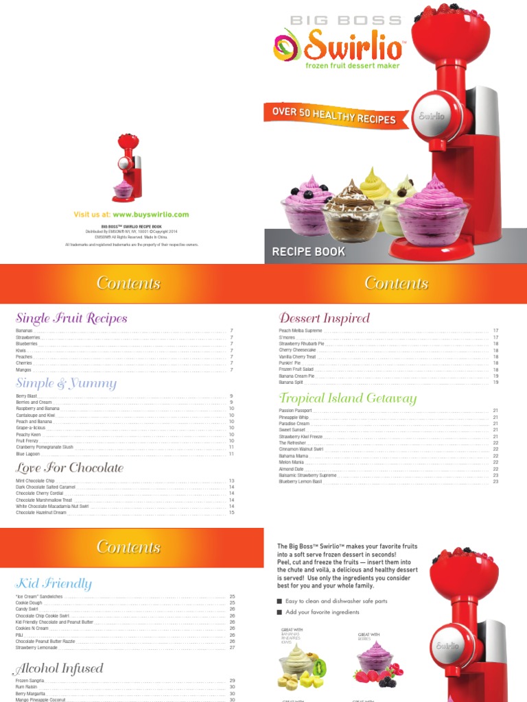 BB Swirlio Recipe Book-English | PDF | Berry | Desserts