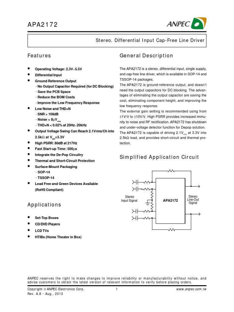 Procesador de Audio APA2172 Main Sony LCD | PDF | Power Supply ...