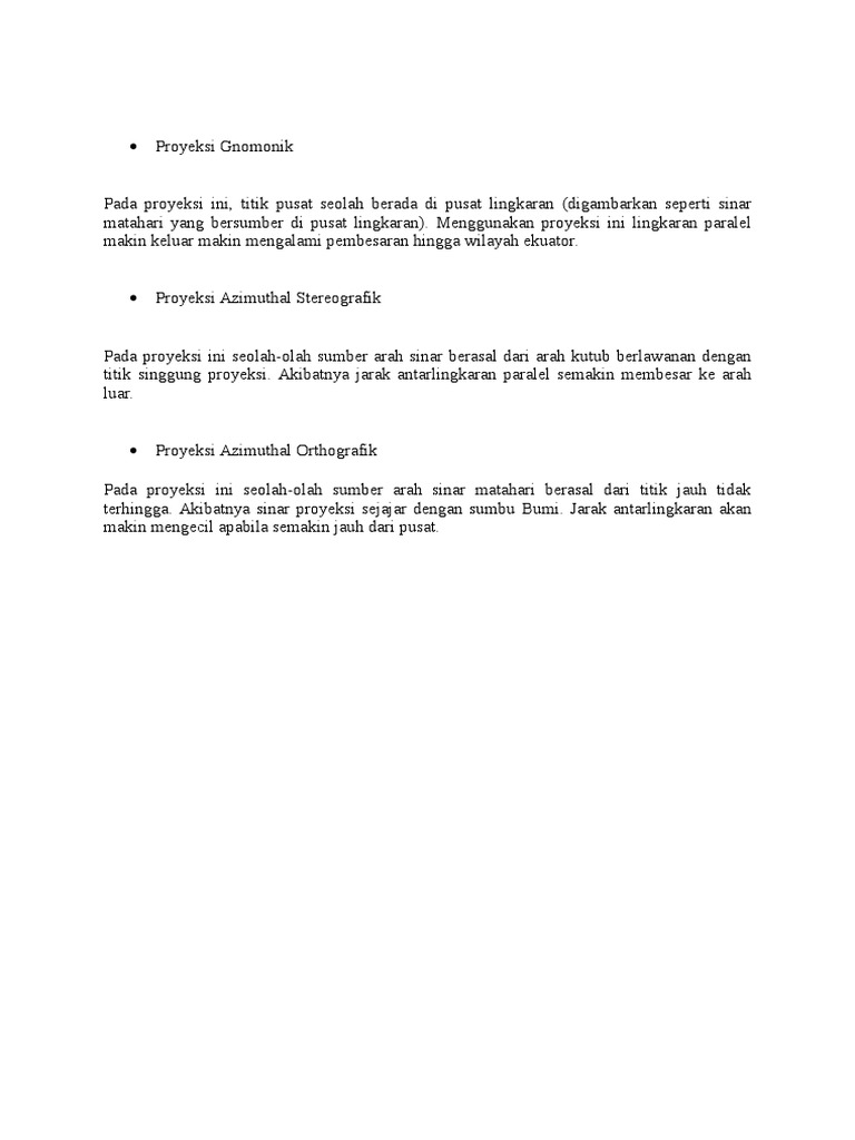 Proyeksi Gnomonik | PDF