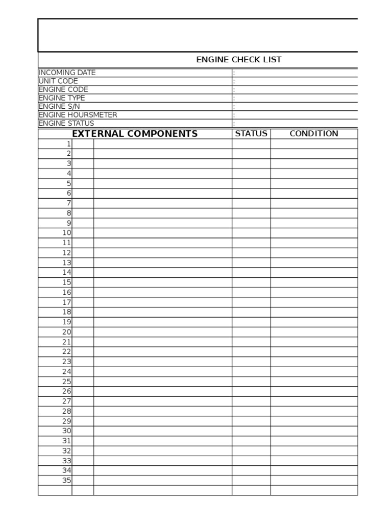 Form Incoming Check List | PDF | Software Engineering | Computer ...