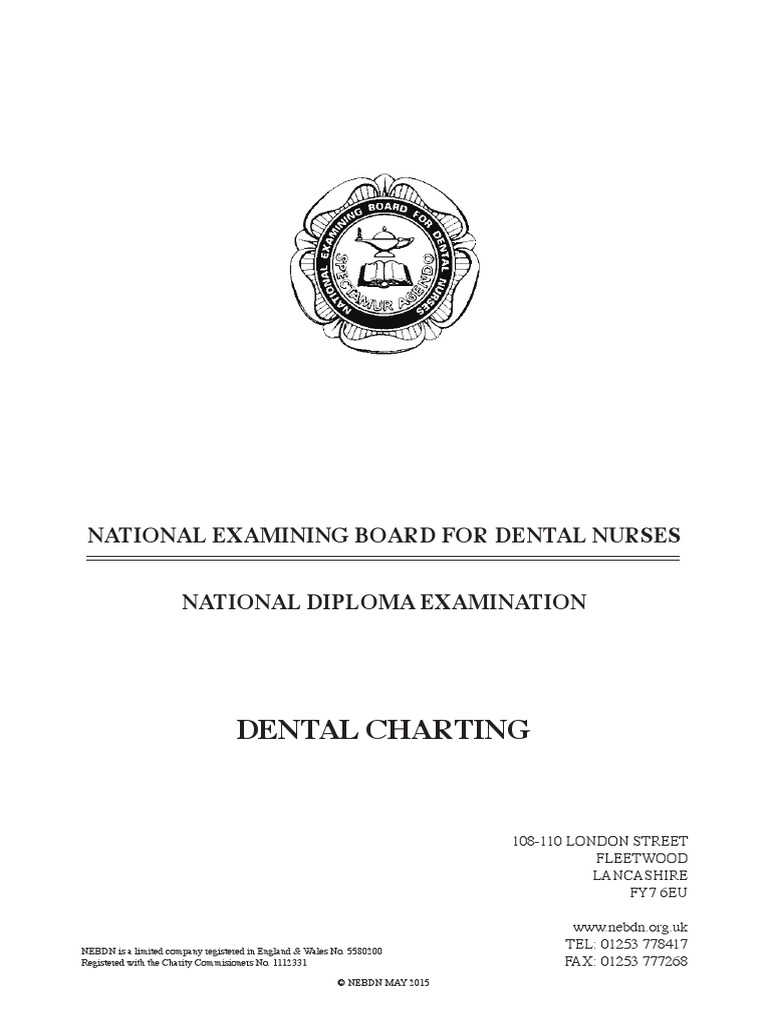 NEBDN Dental Charting Book APRIL 2015 | PDF | Tooth | Dental Anatomy
