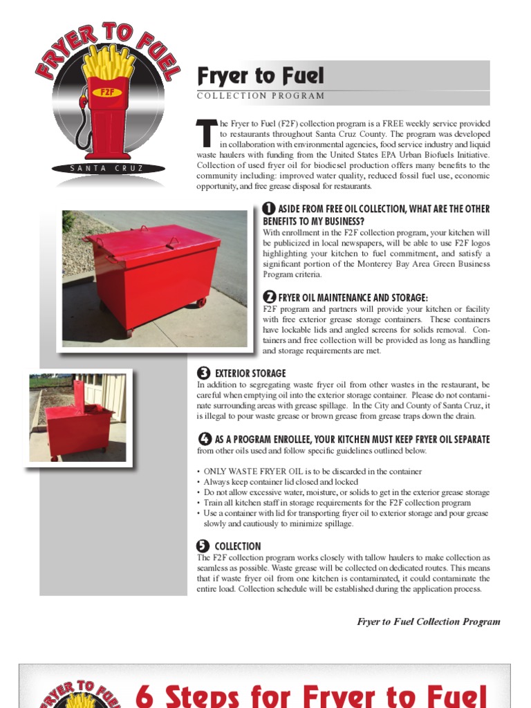 The Fryer To Fuel - Converting Used Cooking Oil Into Car Fuel | PDF ...