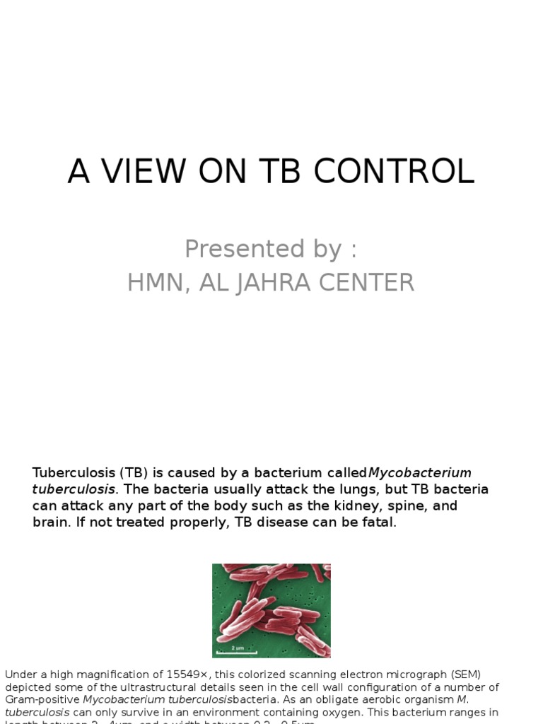A View On TB Control | PDF | Tuberculosis | Infection