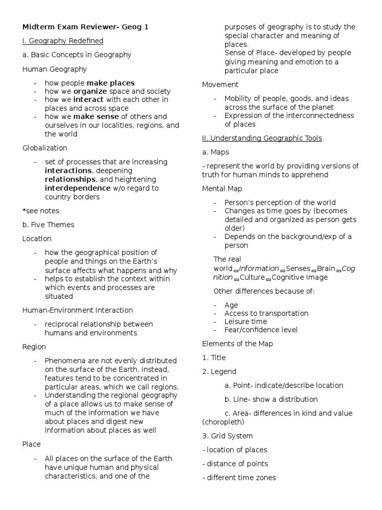 Geog 1 | Download Free PDF | Geography | Cartography