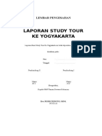 CONTOH LAPORAN STUDY TOUR KE YOGYAKARTA Kelompok 1 | PDF