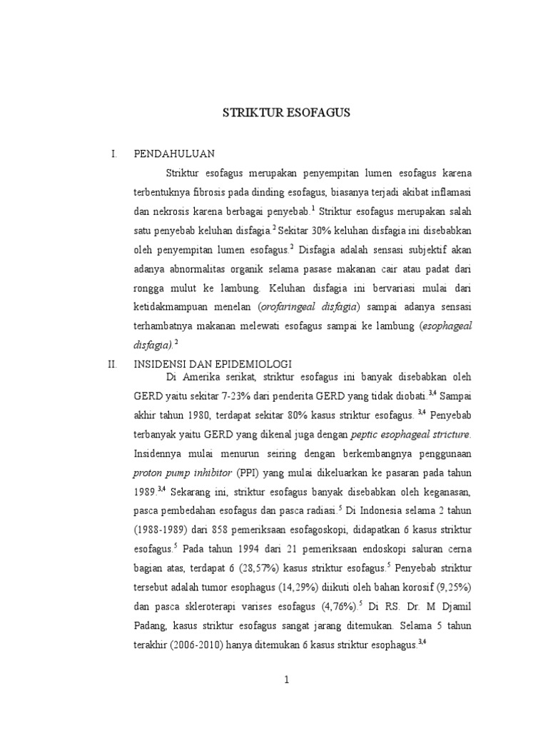 Striktur Esofagus | PDF