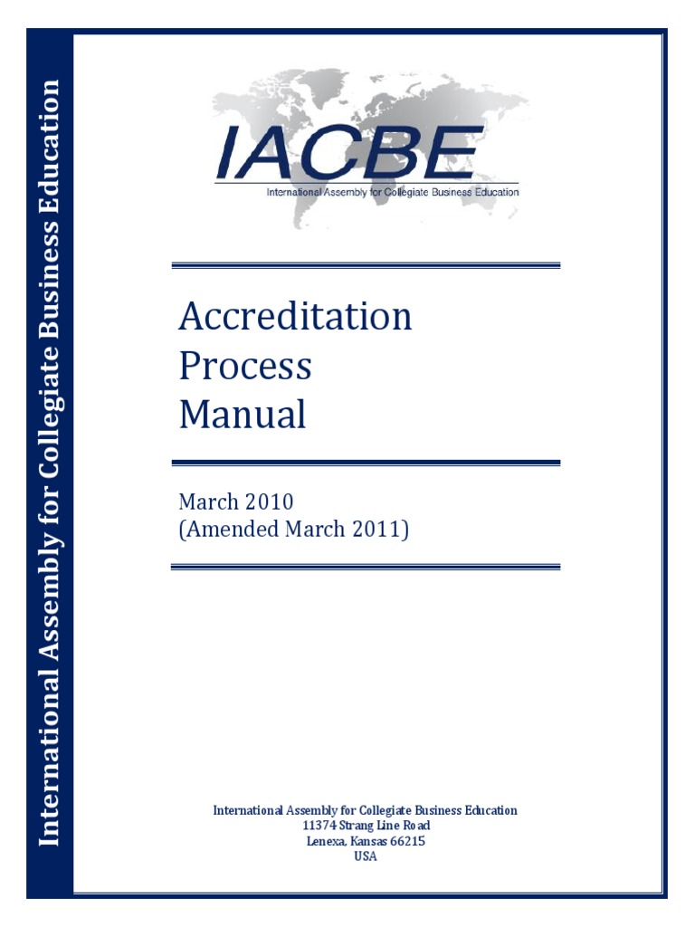 Accreditation Process Manual | PDF | Academic Degree | Bachelor's Degree
