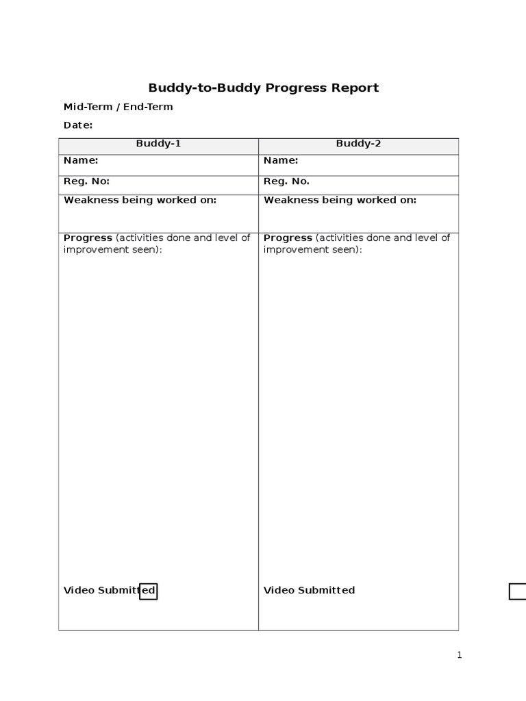 Buddy To Buddy Format | PDF