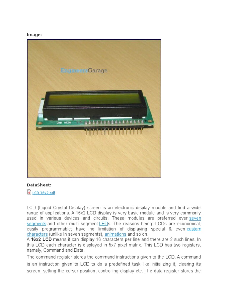Image:: Seven Segments LED Custom Characters Animations | PDF