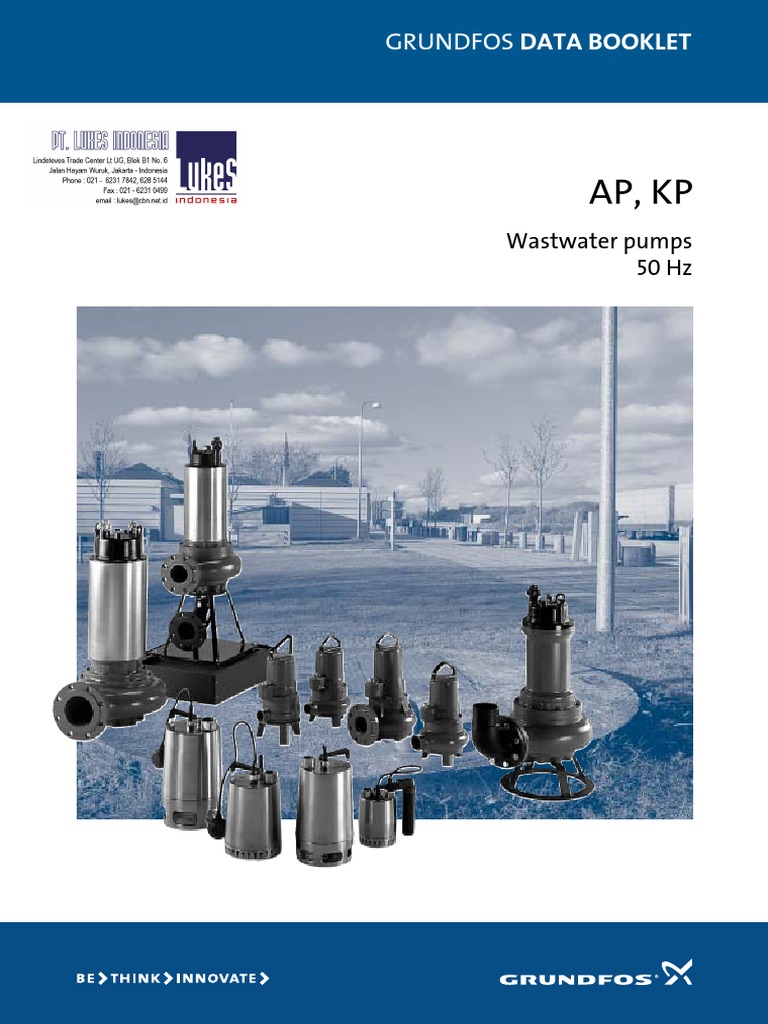 Grundfos AP & KP Pump Data Booklet | PDF | Sewage | Pump