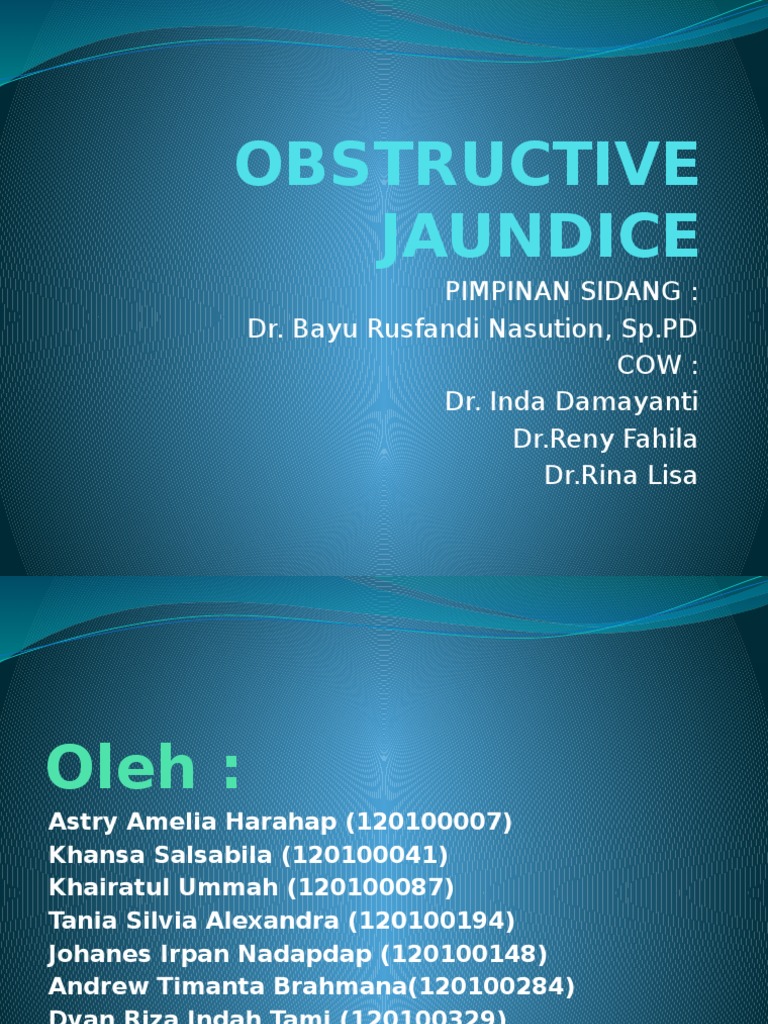 Obstructive Jaundice | PDF