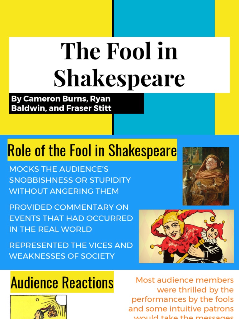 The Fool in Shakespeare | PDF | Jester | Entertainment