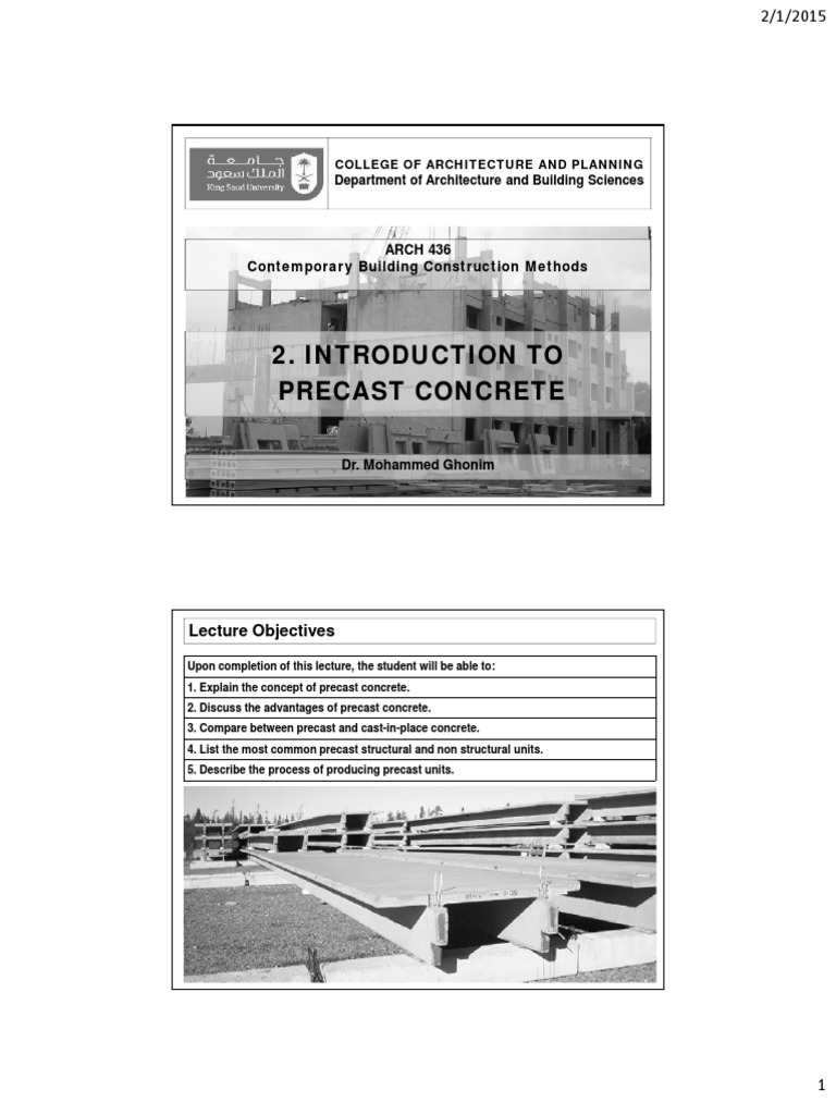 2-_introduction_to_precast_concrete.pdf | Precast Concrete | Concrete