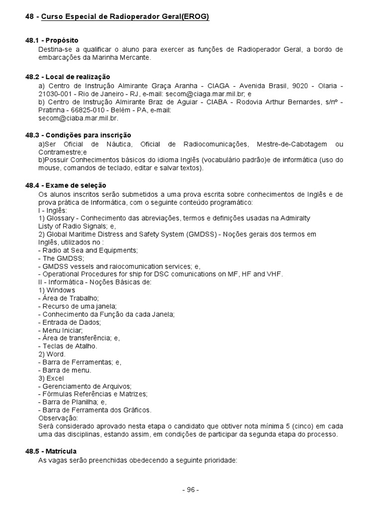 Curso Especial de Radioperador Geral: Requisitos, Conteúdo Programático ...