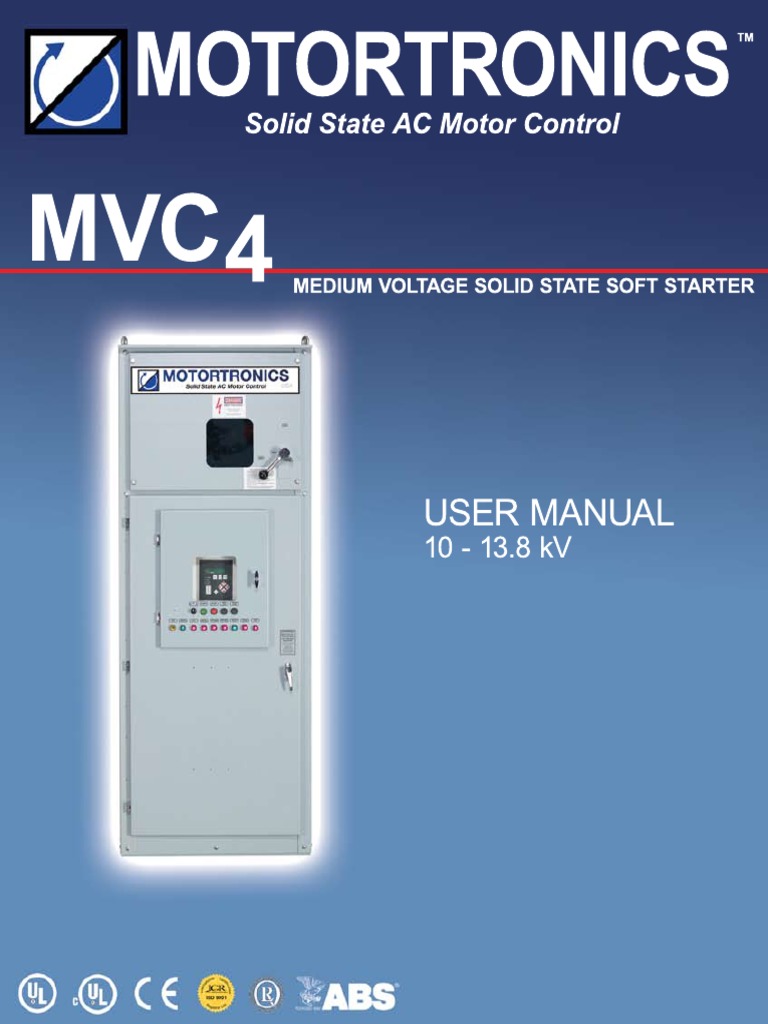 MVC4 User Manual - 10 - 13.8kV Motortronics REV6.22 | PDF | Relay | Capacitor