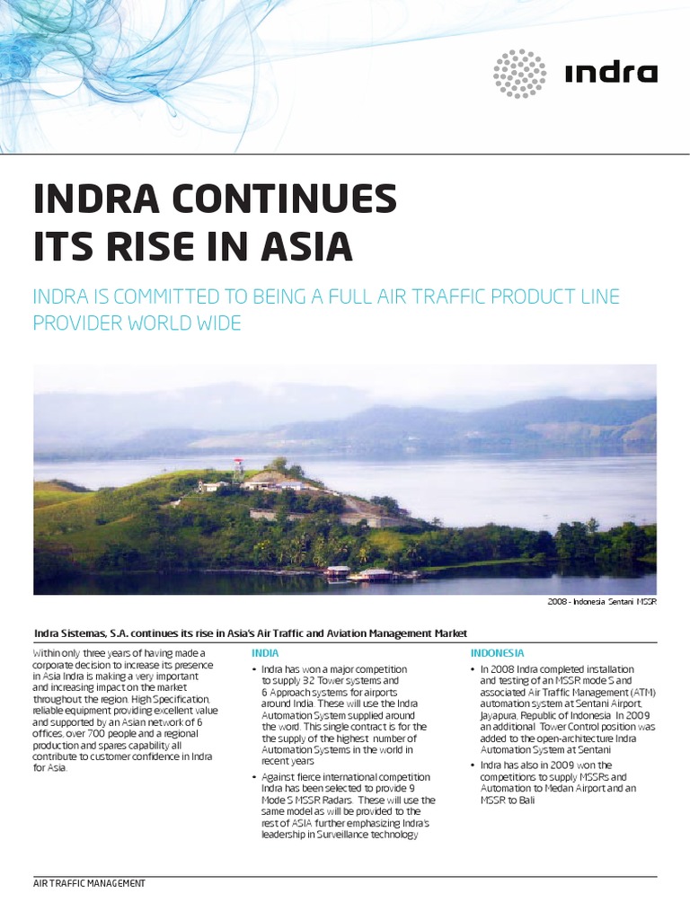 Indra Continues Its Rise in Asia 0 | PDF | Air Traffic Control | Airport