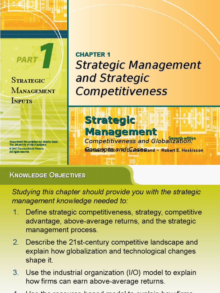 Strategic Management and Strategic Competitiveness | PDF | Strategic ...
