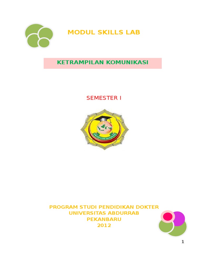 Copy Skill Lab Modul 1.1 Keterampilan Komunikasi | PDF