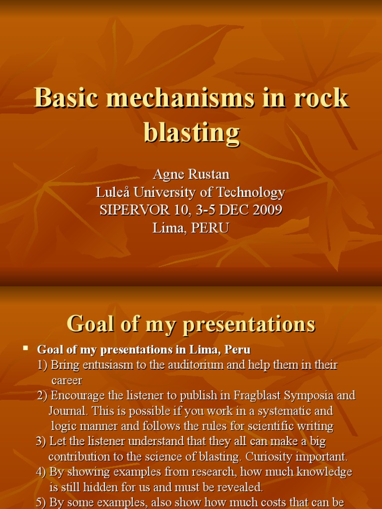 Rock Blasting - Basic | Download Free PDF | Fracture | Strength Of ...