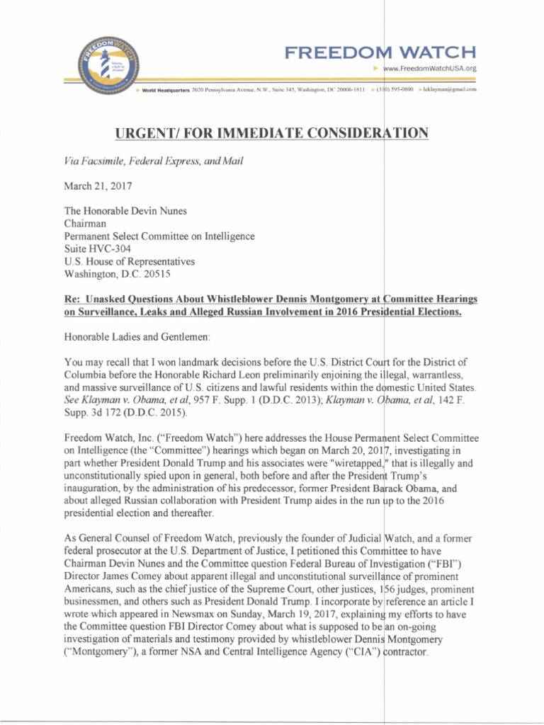 170321-Final Whistleblower Letter | PDF